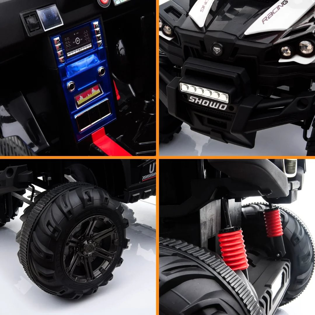 UTV 4x4 Ride-on Kids Buggy 12V - White - Berghoff toys