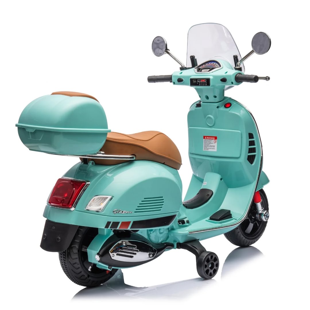 Vespa GT Ride-on Kids Motorbike with 6V - Blue - Berghoff toys