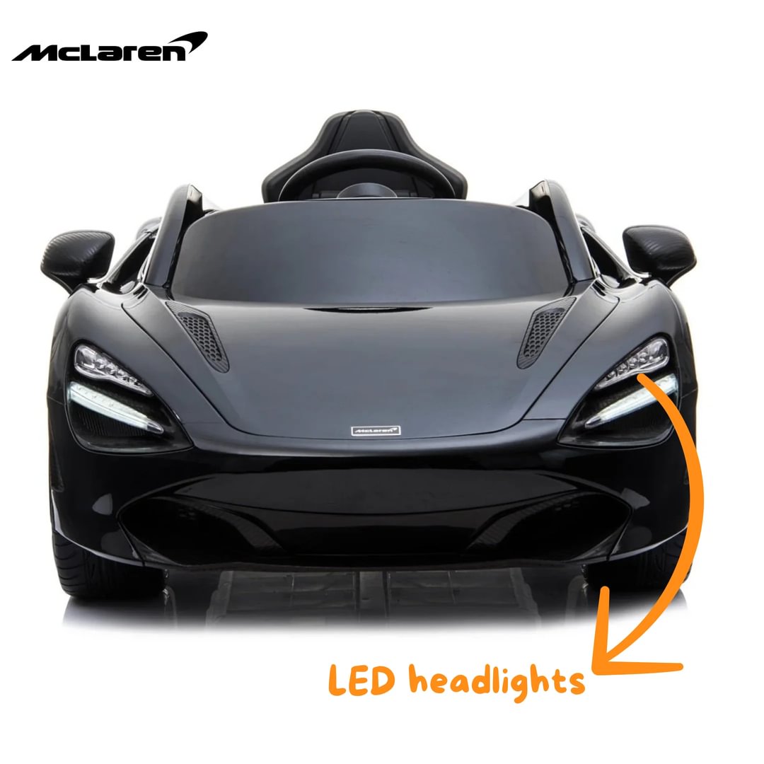McLaren 720S Ride-on Kids Car 12V - Black - Berghoff toys