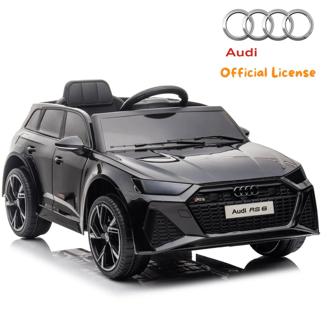 Audi RS6 Electric Kids Car 12V - Black - Berghoff toys