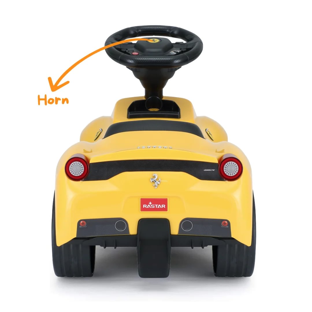 Ferrari 488 Ride-on Car - Yellow - Berghoff toys