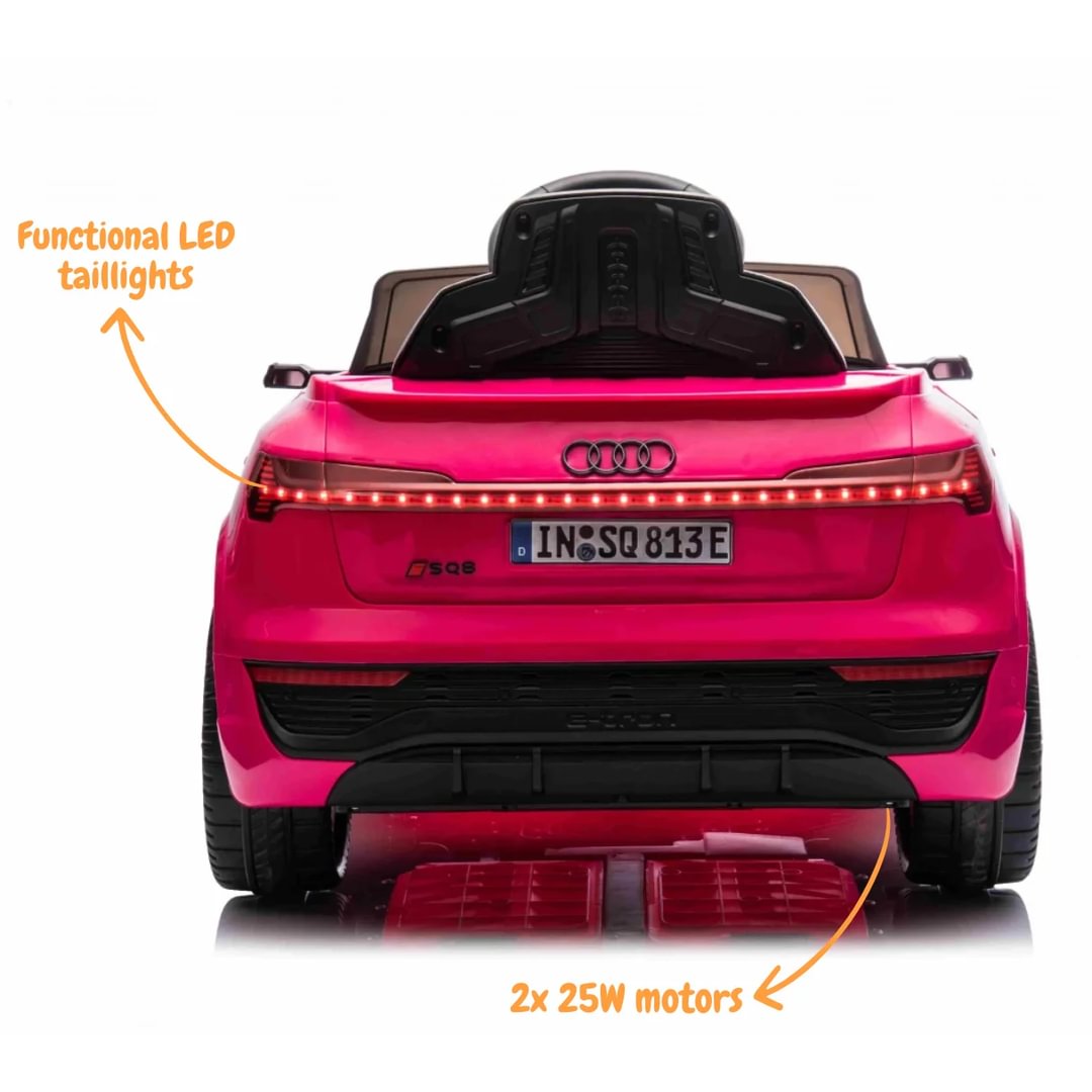 Macchina Elettrica per Bambini Audi SQ8 e-Tron 12V - Rosa - Berghoff toys