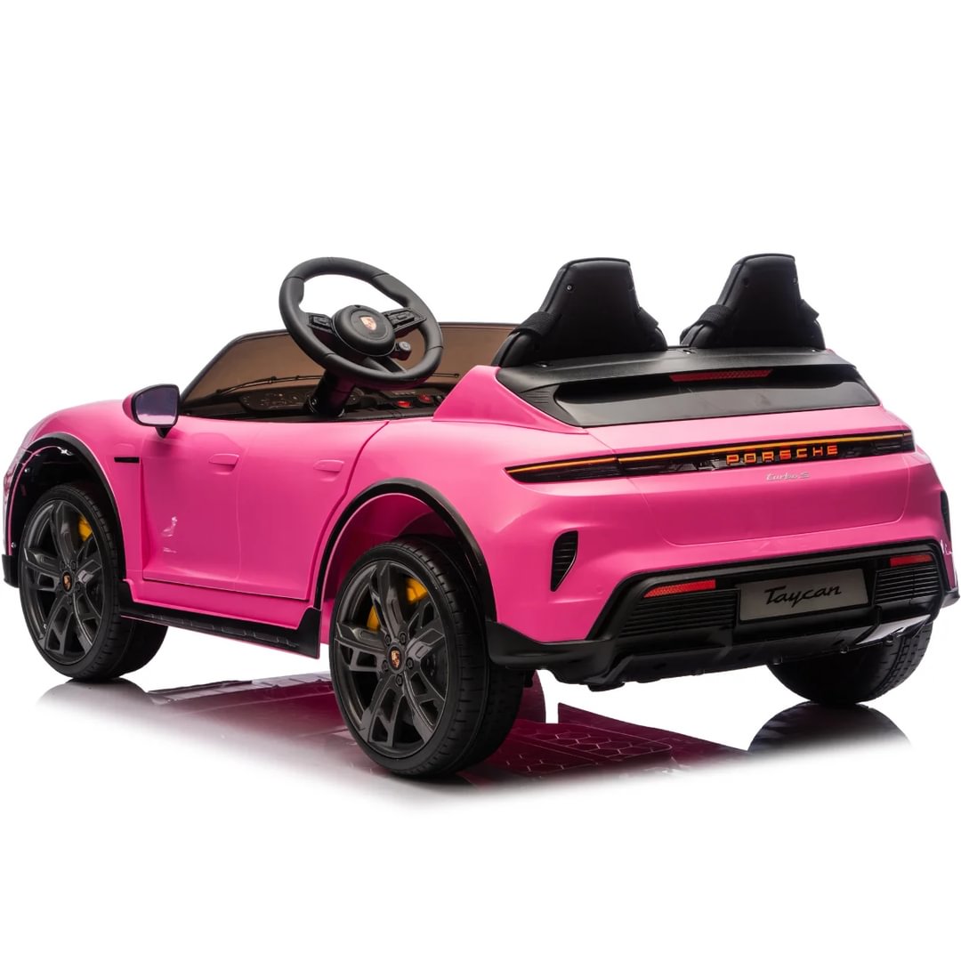Porsche Taycan Turbo S Electric Kids Car 24V (2-seater) - Pink - Berghoff toys