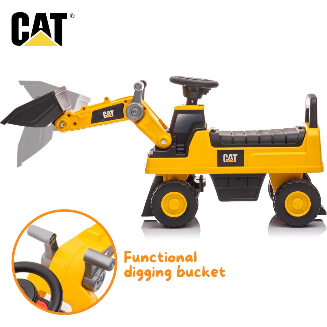 CAT Ride-on Wheel Loader - Yellow - Berghoff toys