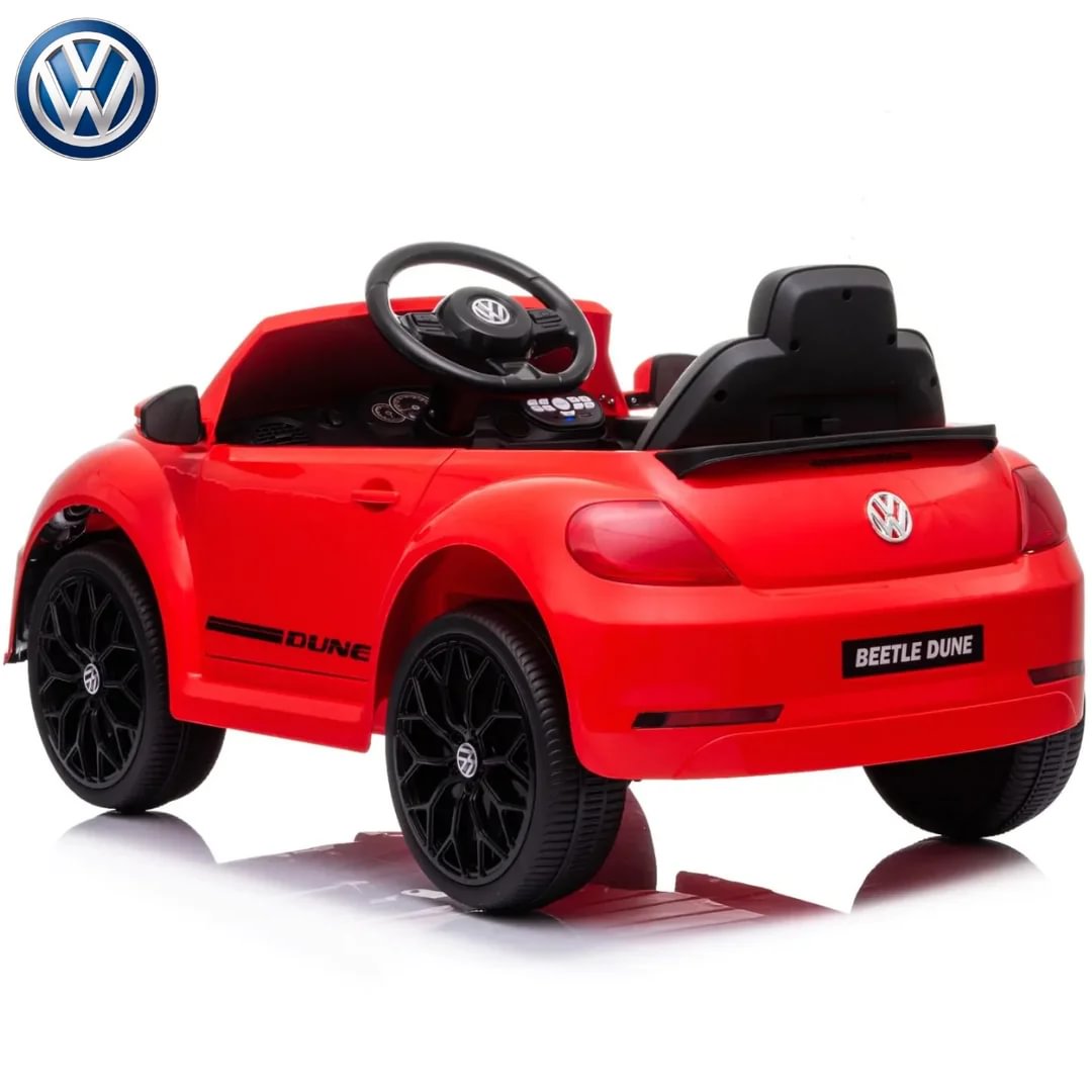 Volkswagen Beetle Ride-on Kids Car 12V - Red - Berghoff toys