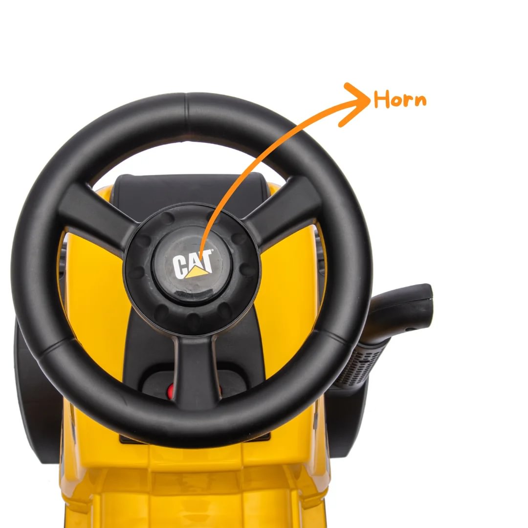 CAT Ride-on Tractor with Trailer - Yellow - Berghoff toys