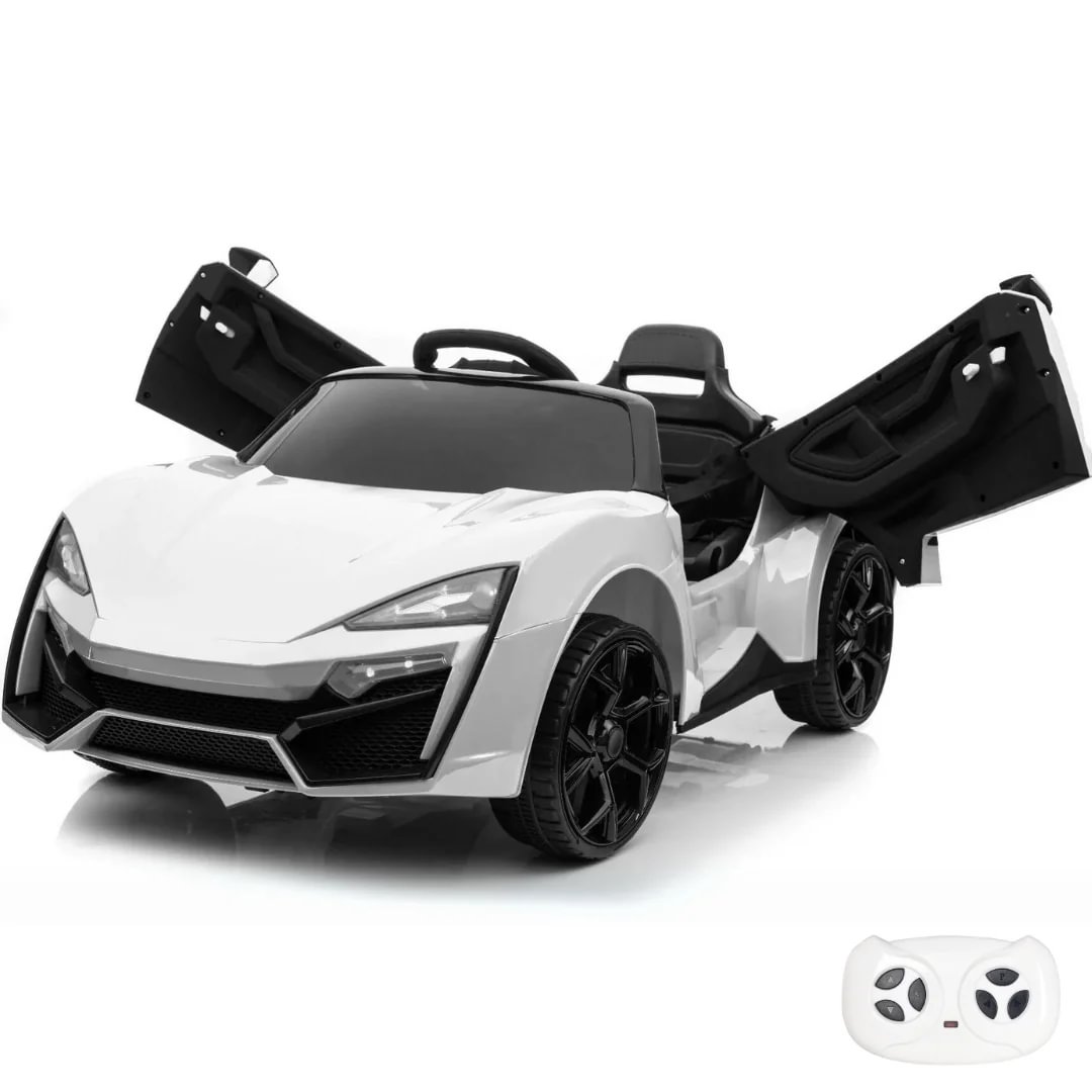 Spider 12V Ride-on Kids Car - White - Berghoff toys