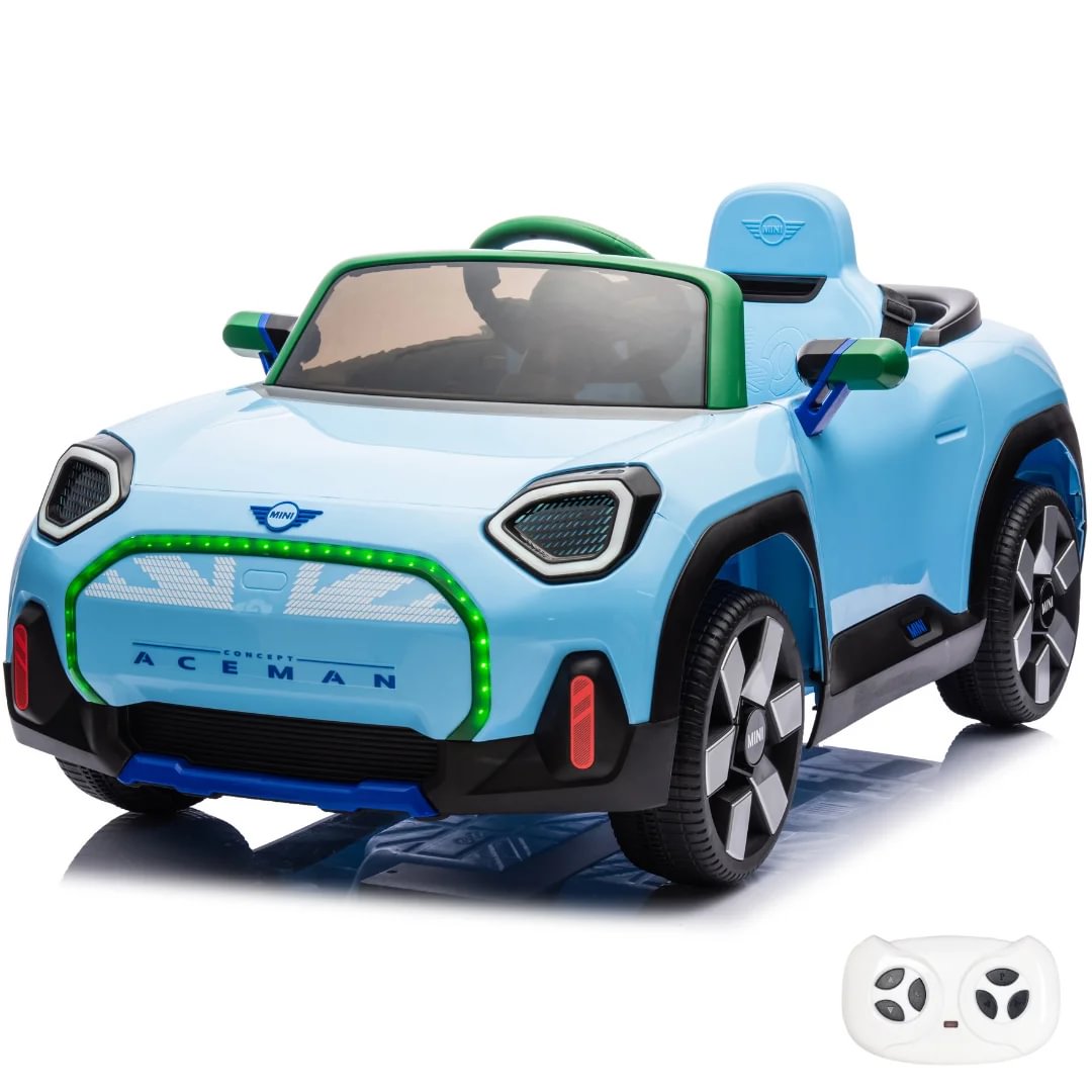 Mini Aceman Electric Ride-on Car 12V - Blue - Berghoff toys