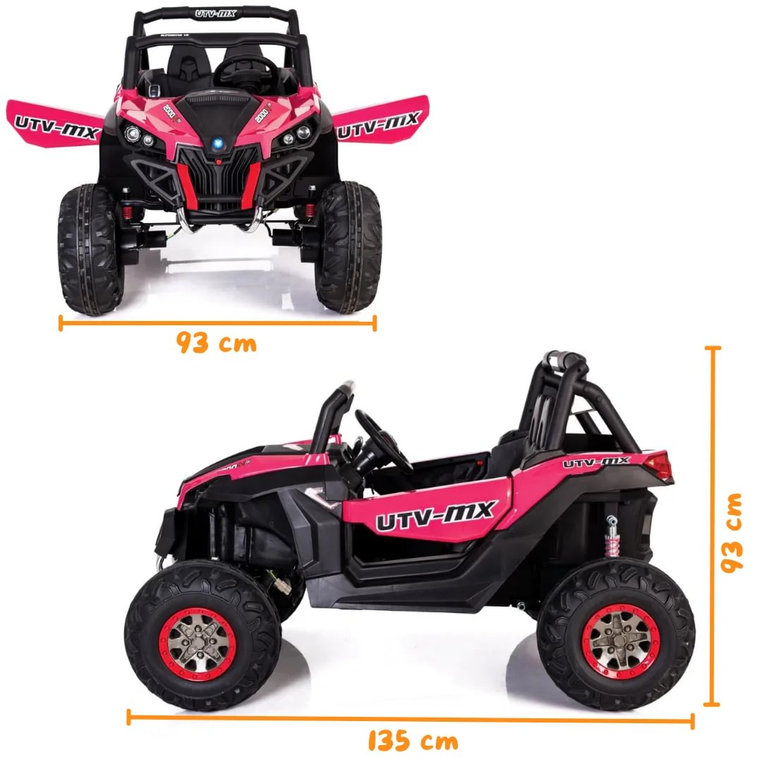 UTV-MX Ride-on Kids Car 24V (2-seater) - Pink - Berghoff toys