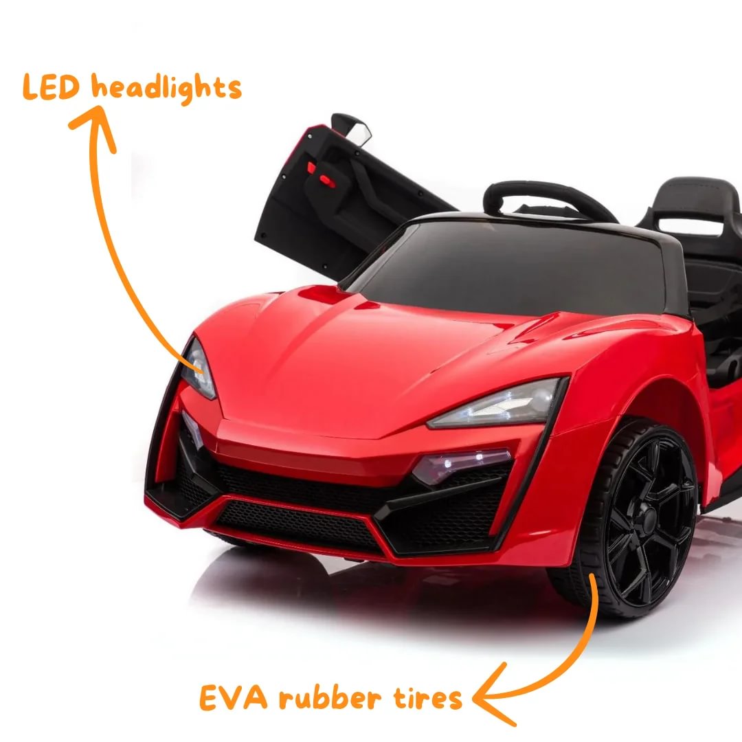 Spider 12V Ride-on Kids Car - Red - Berghoff toys