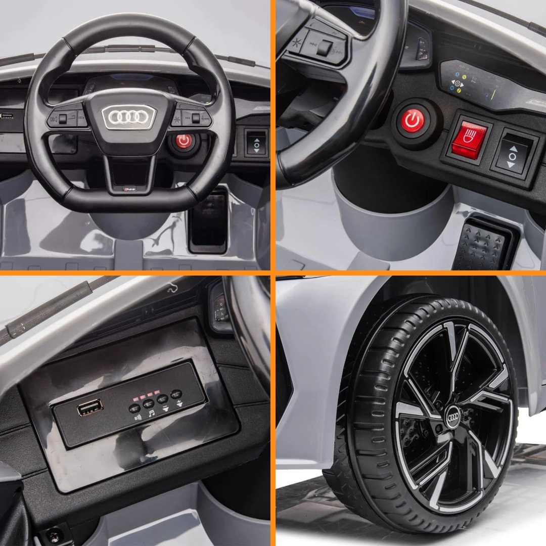 Audi RS6 Electric Kids Car 12V - Black - Berghoff toys