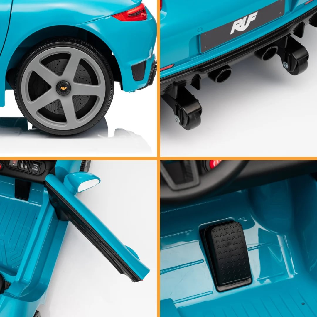 RUF GT Electric Kids Car 12V - Blue - Berghoff toys