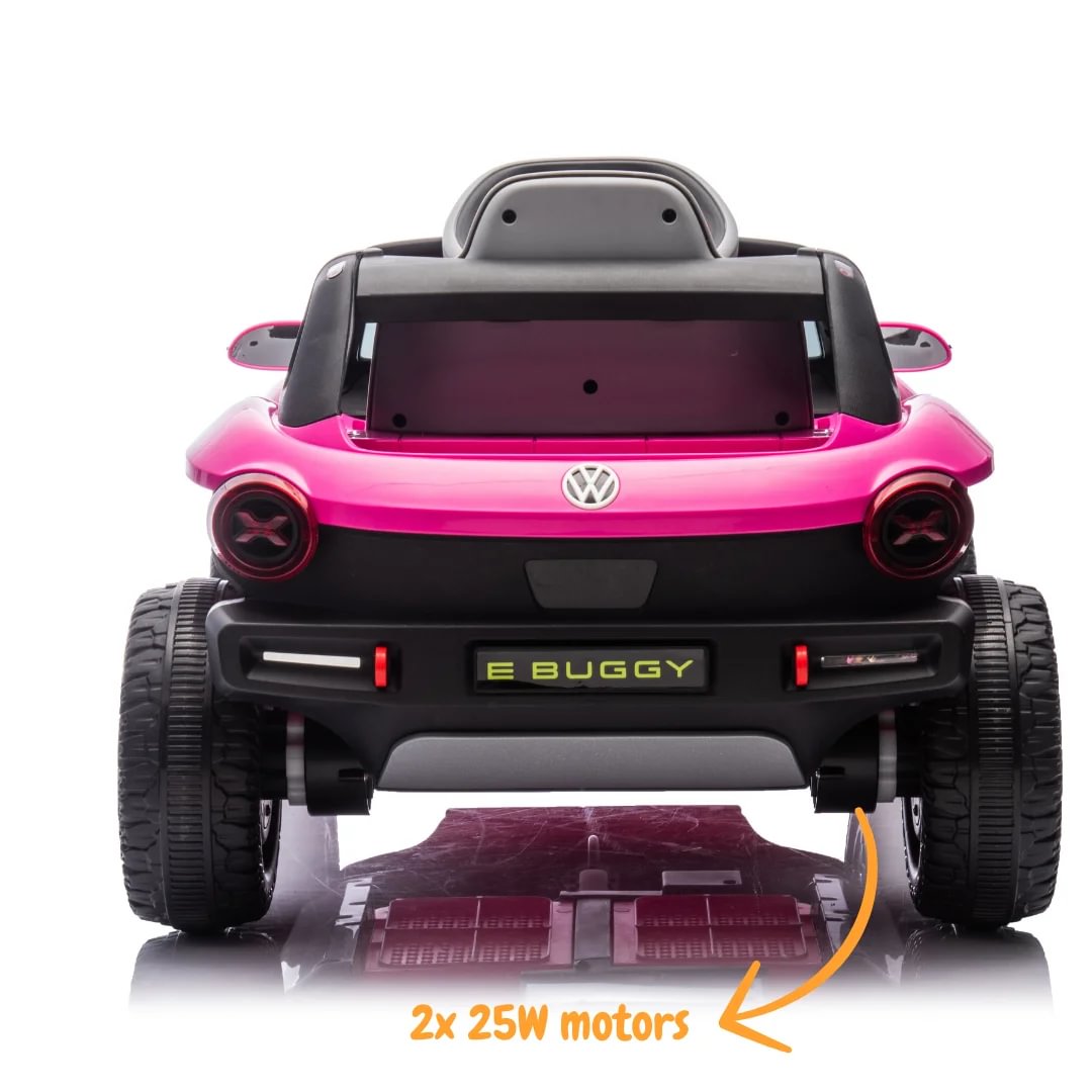Volkswagen E-Buggy Elektrische Kinderauto 12V - Roze - BergHOFF Toys