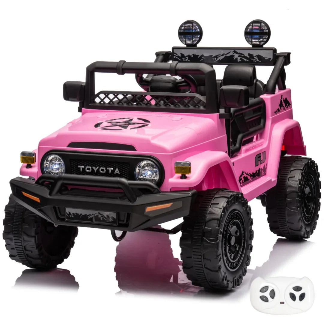 Toyota FJ Cruiser Elektrische Kinderauto 12V - Roze - Berghoff toys