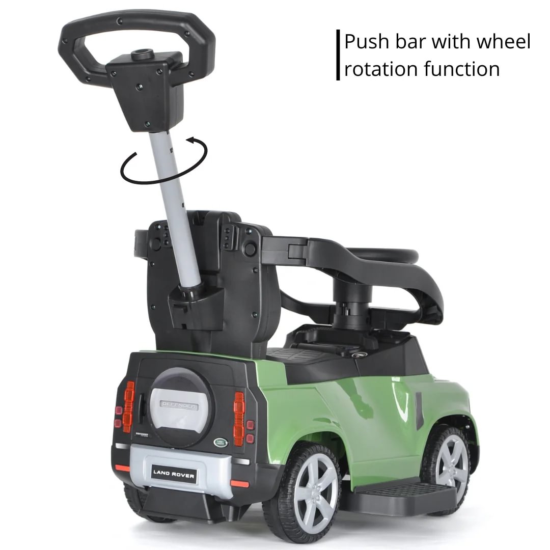 Land Rover Defender 90 Foot-to-Floor Car 2-in-1 - Green - Berghoff toys