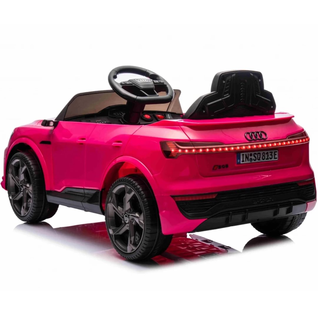 Audi SQ8 e-Tron Electric Ride-on Kids Car 12V - Pink - Berghoff toys