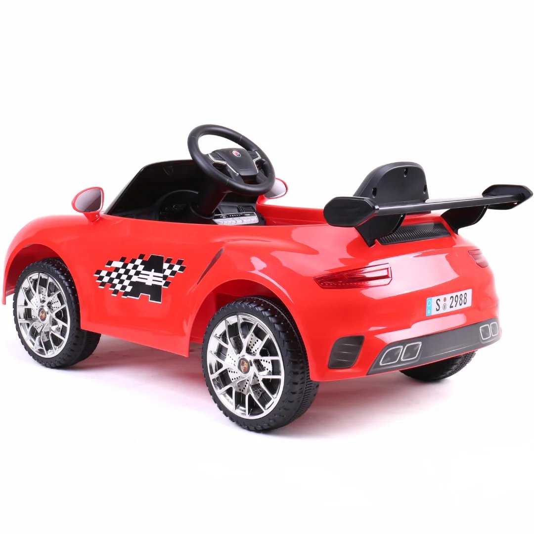 Ride-on Kids Car Porsche 911-Style 12V - Red - Berghoff toys