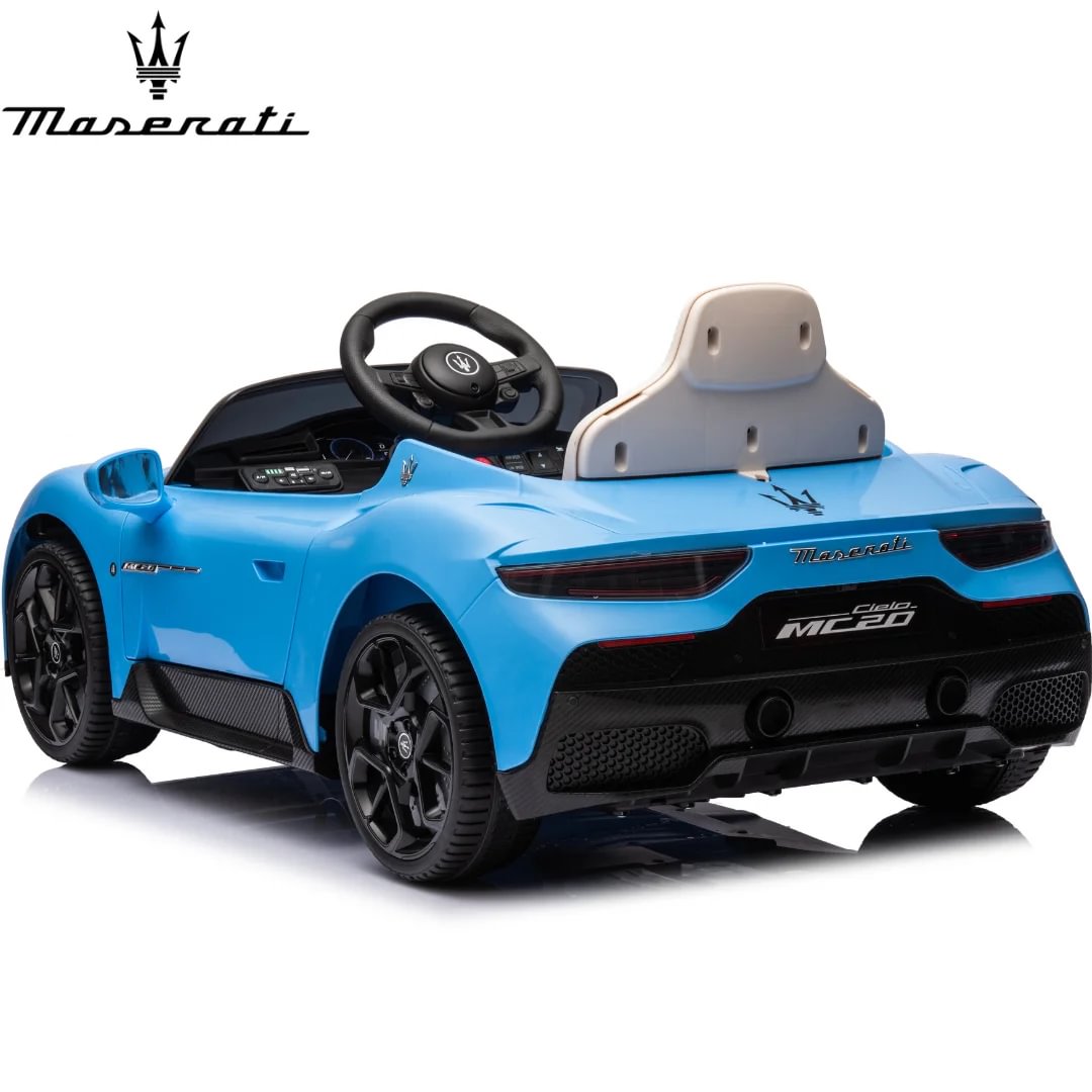 Maserati MC20 Cielo Elektrische Kinderauto 12V - Blauw - BergHOFF Toys