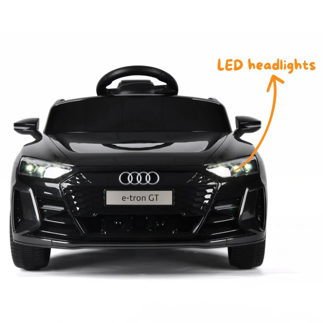 Audi e-Tron GT Electric Kids Car 12V - Black - Berghoff toys