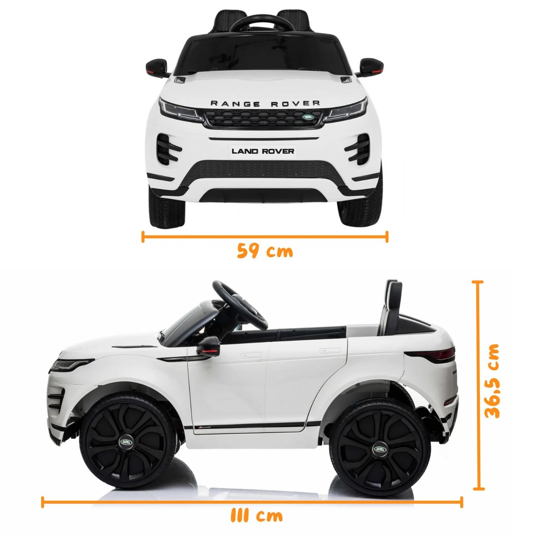 Carro Range Rover Evoque Elétrico Infantil 12V - Branco - Berghoff toys