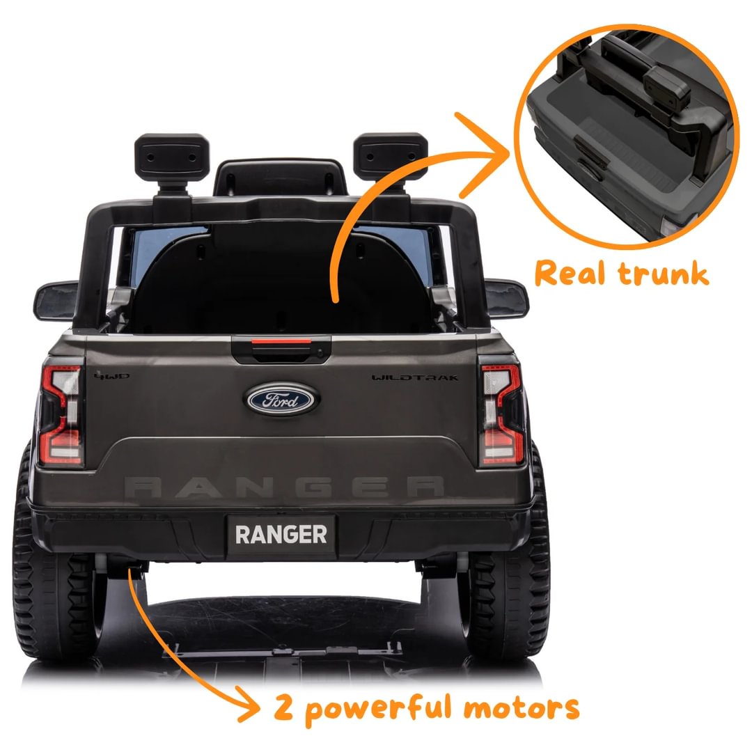 Ford Ranger Ride-on Electric Car 12V - Grey - Berghoff toys