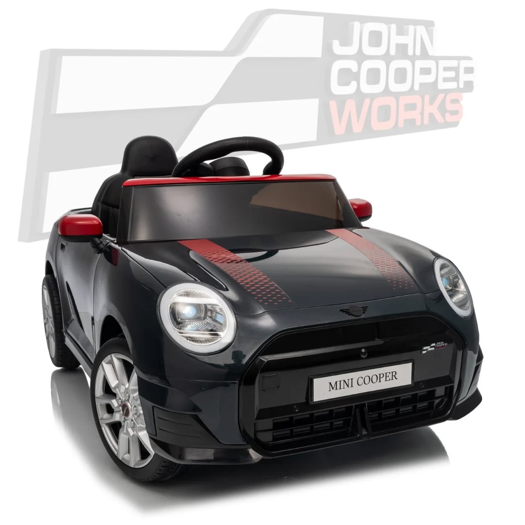 MINI Cooper JCW Electric Kids Car 12V - Black - Berghoff toys