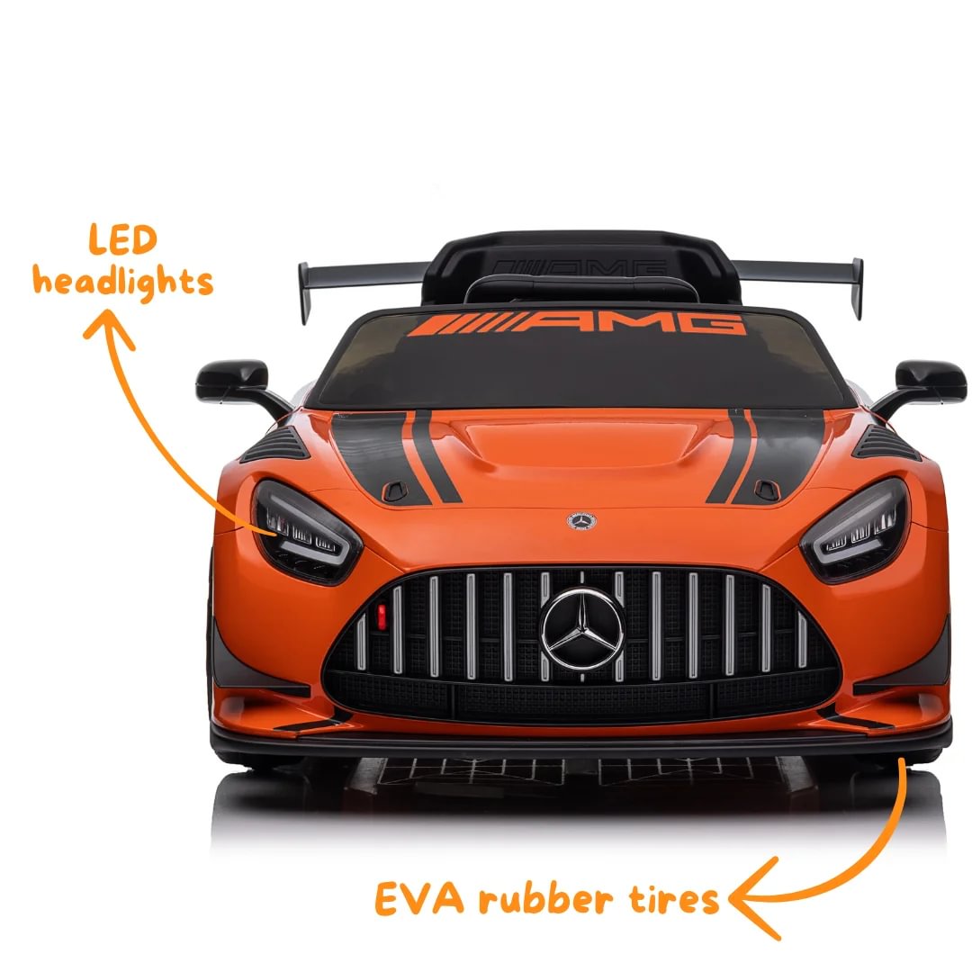 Mercedes AMG GT3 Electric Kids Car 12V - Orange - Berghoff toys