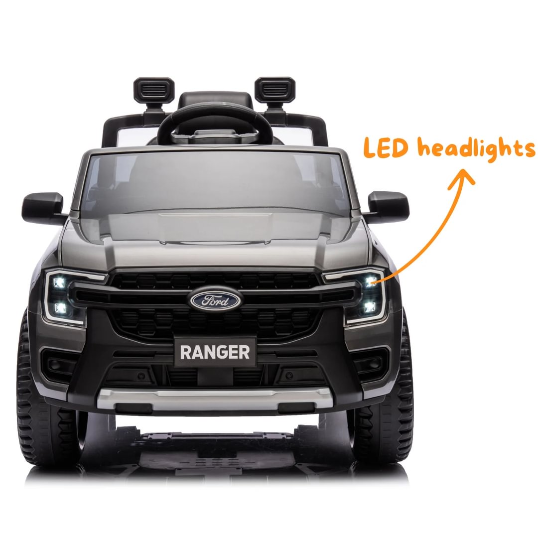 Ford Ranger Ride-on Electric Car 12V - Grey - Berghoff toys