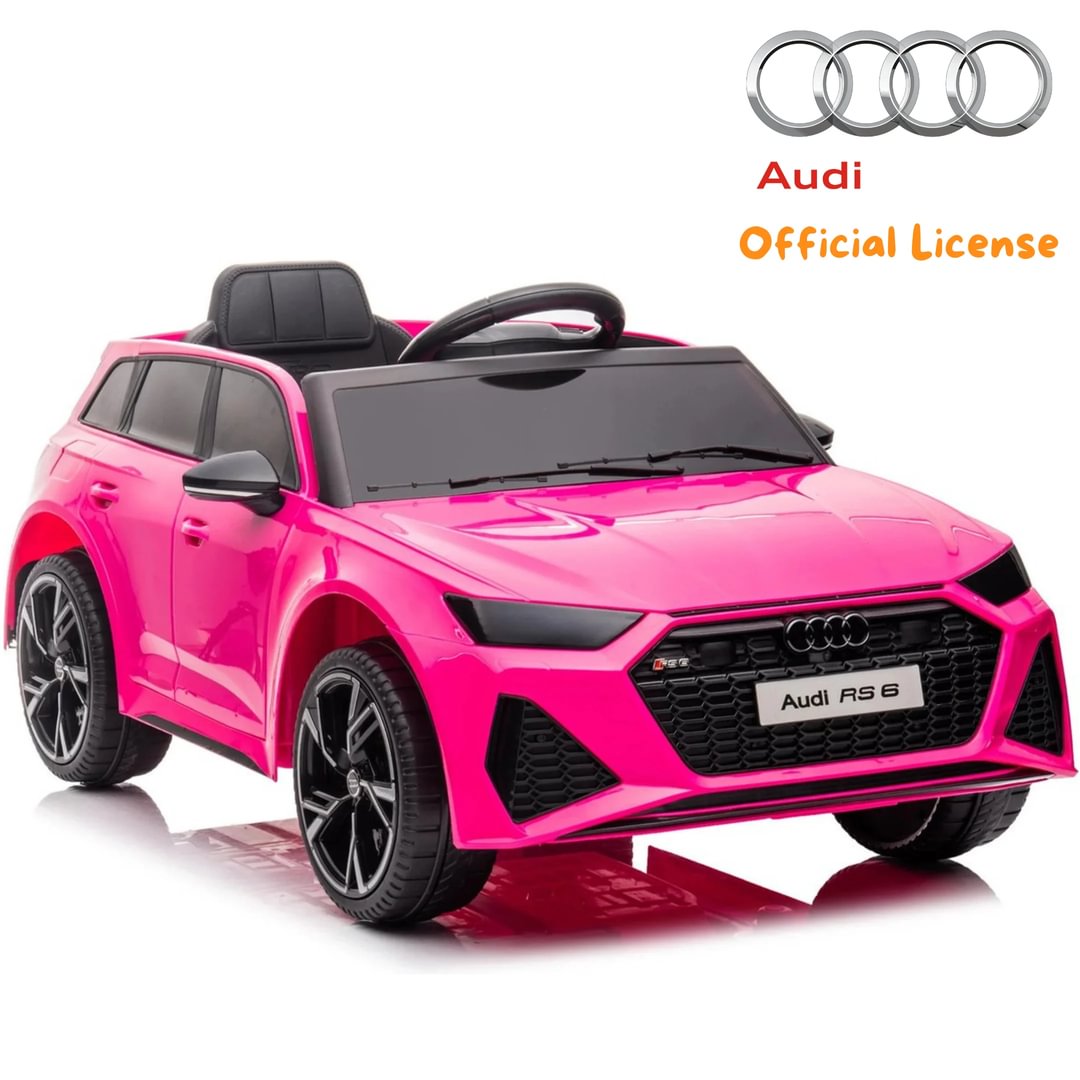 Audi RS6 Electric Kids Car 12V - Pink - Berghoff toys
