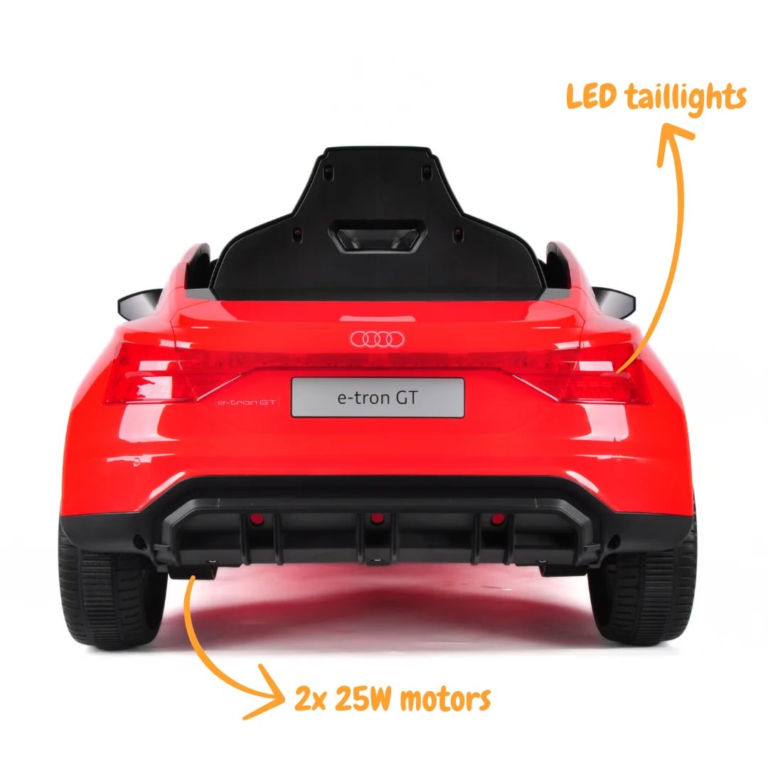 Audi e-Tron GT Electric Kids Car 12V - Red - Berghoff toys