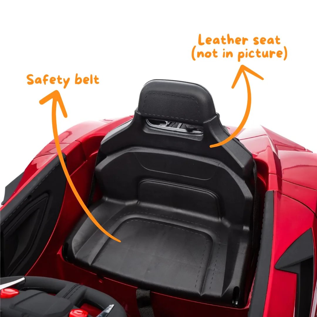 Spider 12V Ride-on Kids Car - Red - Berghoff toys