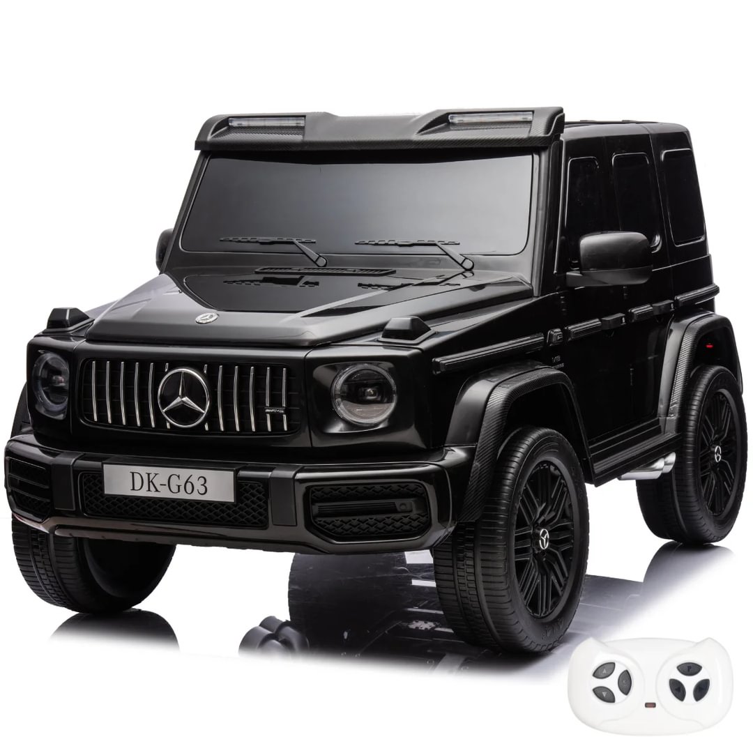 Voiture Électrique Enfants 12V Mercedes AMG G63 4x4 (2 places) - Noir ...