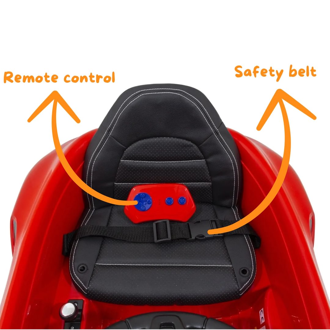 Ride-on Kids Car Porsche 911-Style 12V - Red - Berghoff toys