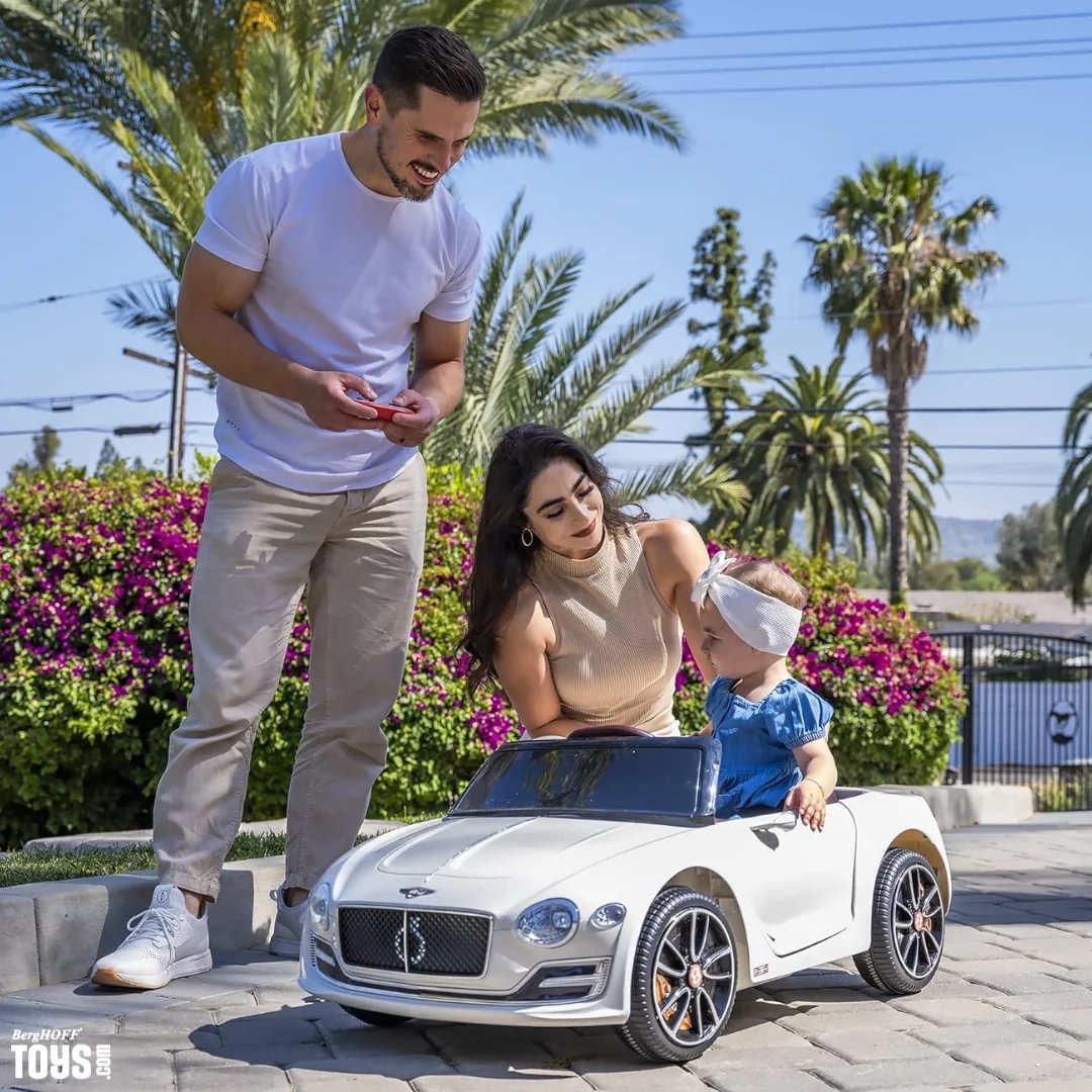 Bentley EXP12 Speed Ride-on Kids Car 12V - White - Berghoff toys