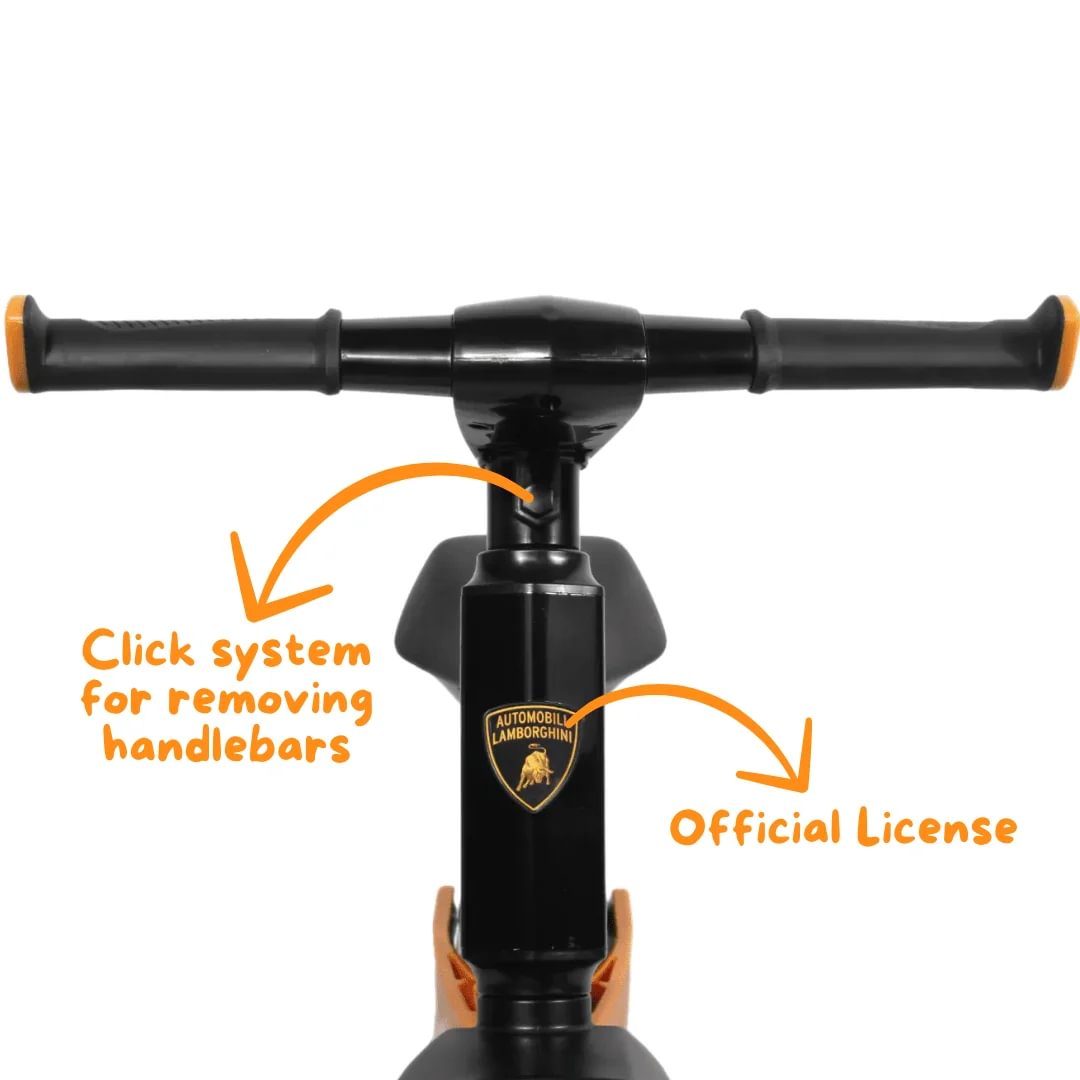 Lamborghini Balance Bike Large 12" - Orange - Berghoff toys