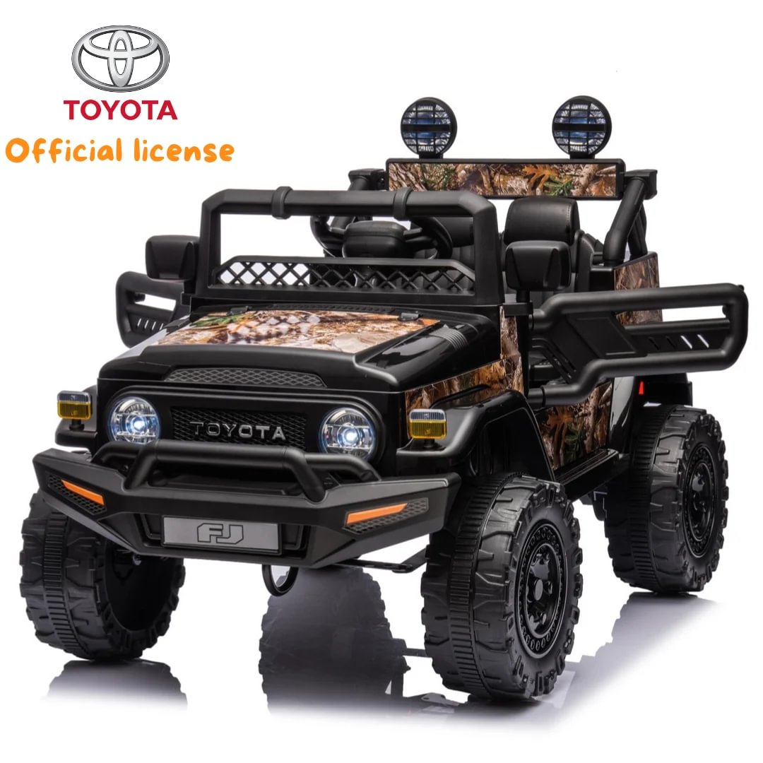 Toyota FJ Cruiser Elektrische Kinderauto 12V - Zwart - BergHOFF Toys