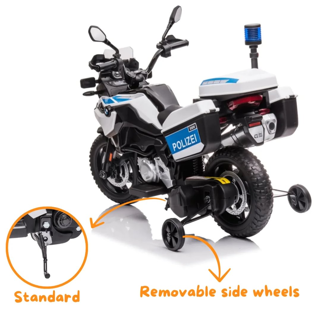 BMW F850 GS Ride-on Police Motorcycle 12V - White - Berghoff toys