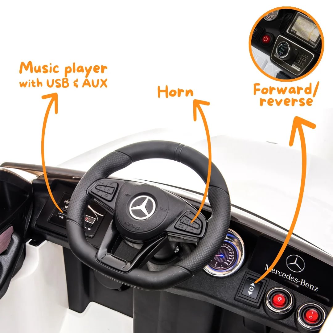 Mercedes GLC Coupé Ride-on Kids Car 12V - Black - Berghoff toys