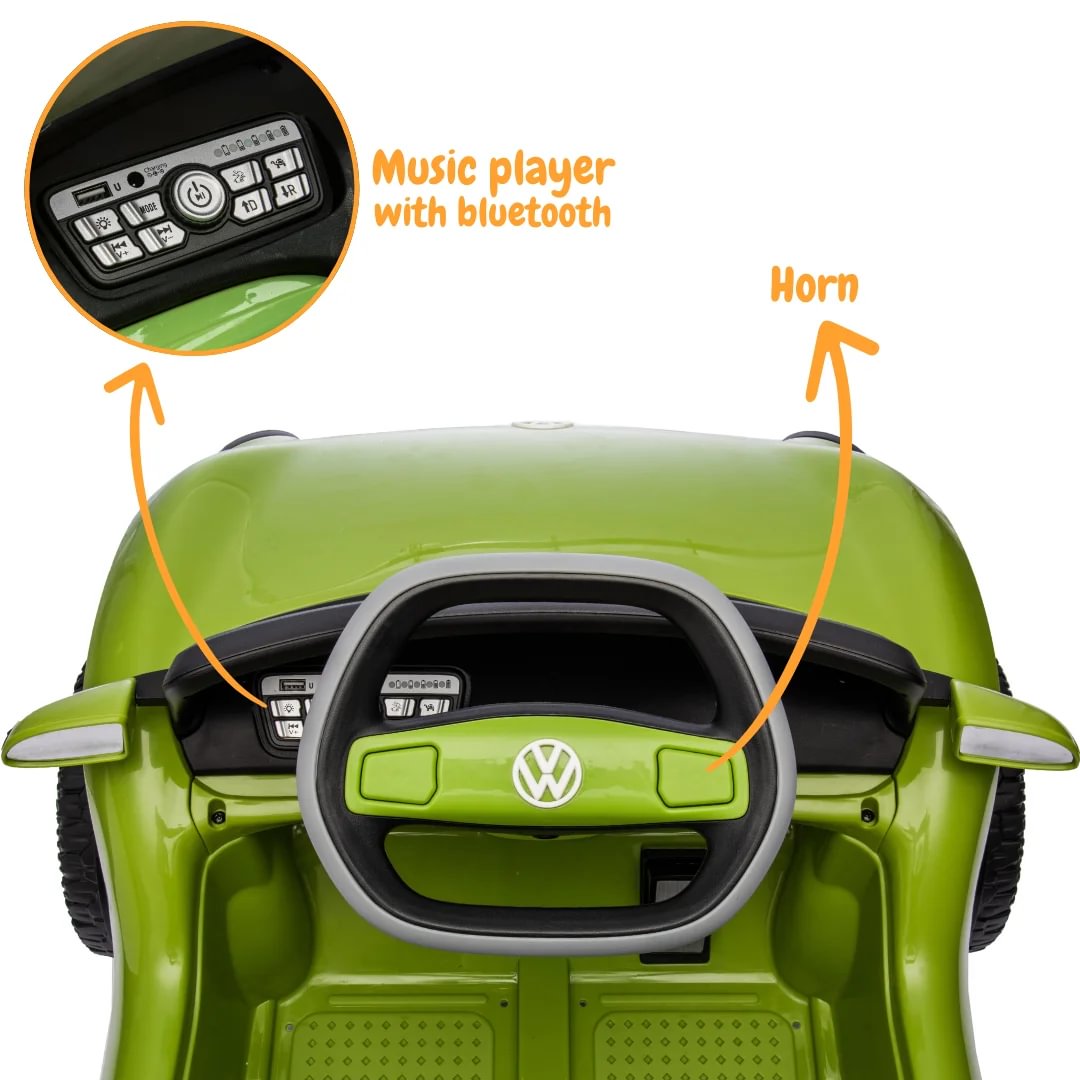 Volkswagen E-Buggy Ride-on Buggy 12V - Green - Berghoff toys